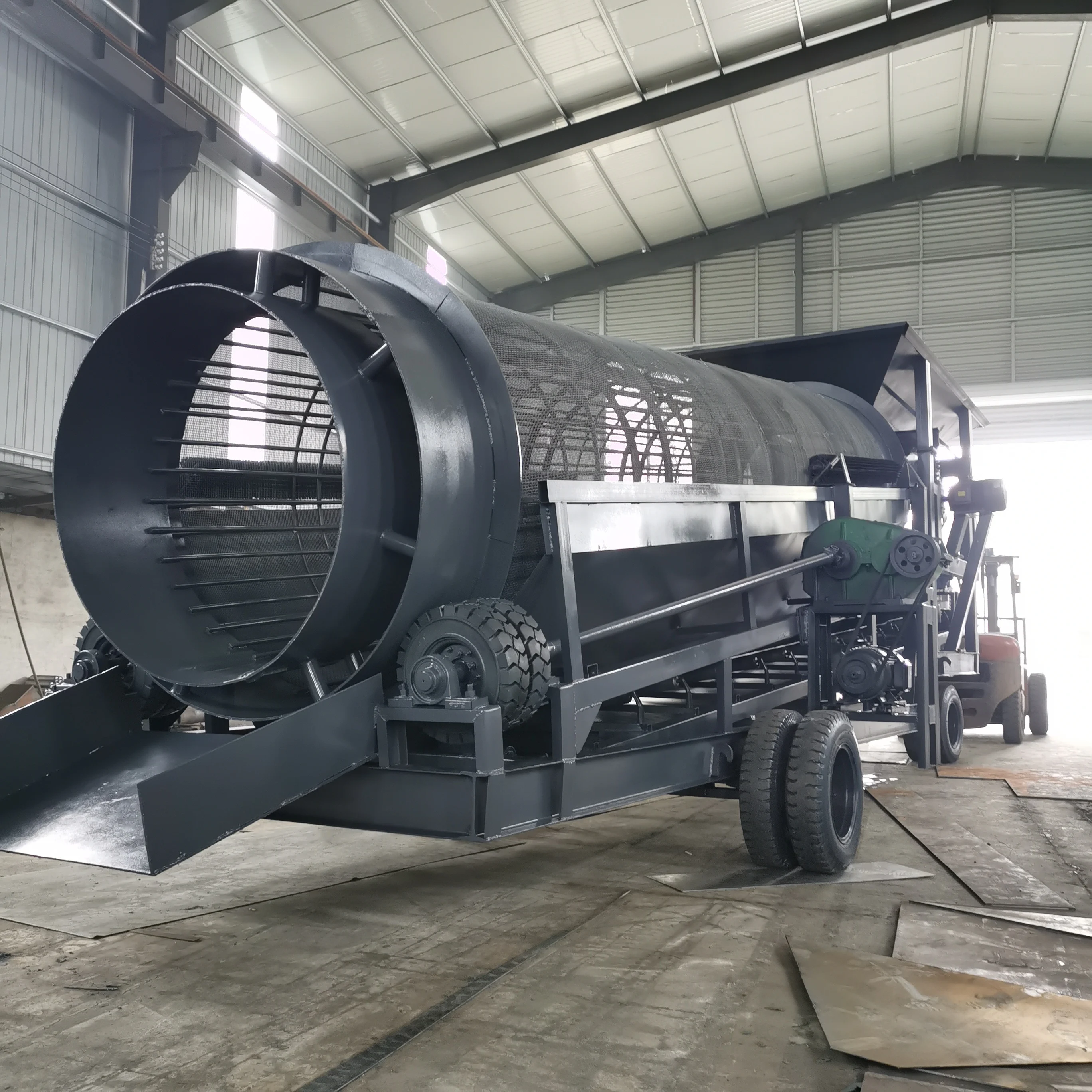 Rock Soil Stone Trommel Screen Machine Gravel Powder Separator ...