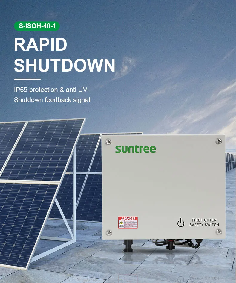 SUNTREE Solar Rapid Shutdown Device - Firefighter Safety