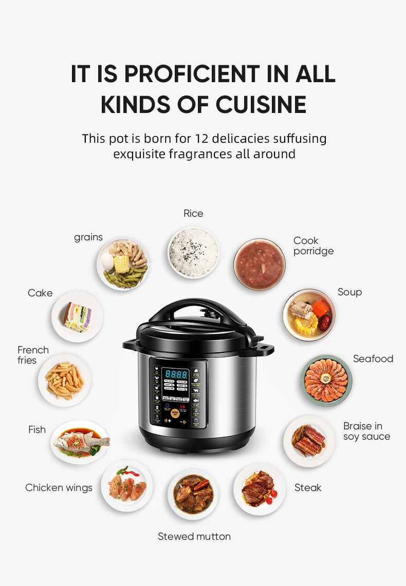 OEM Smart Electric Rice Cooker Multi-Functional with Steamer Basket 24H ...