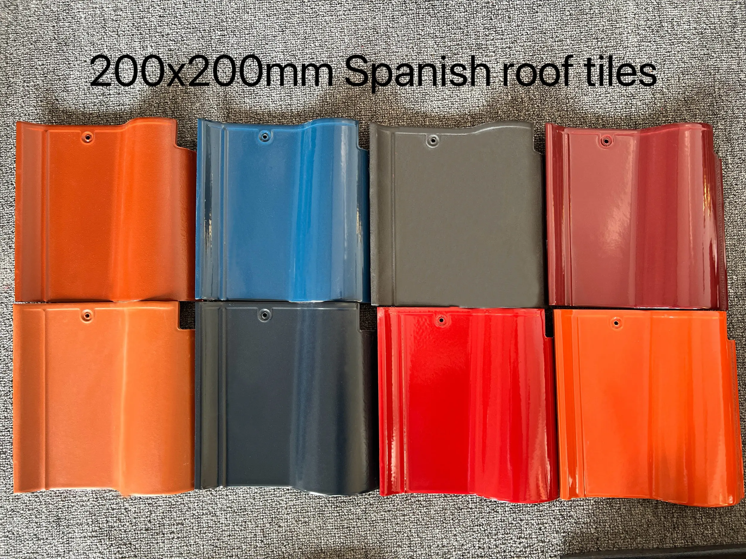 Chinese Factory Sale Small Size Ceramic Roof Tile With Double Barrel ...