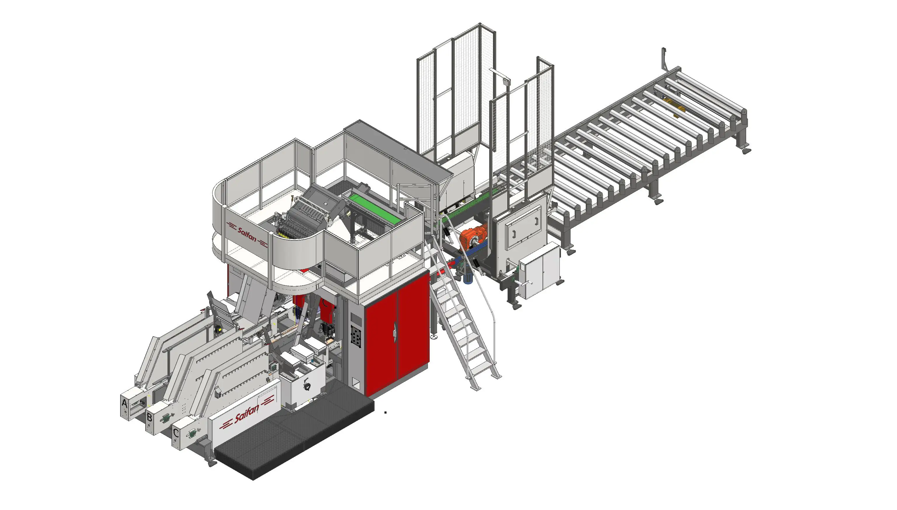 Sf2000 Automatic Wooden Pallet Deck Nailing Machine With Stacking Table ...