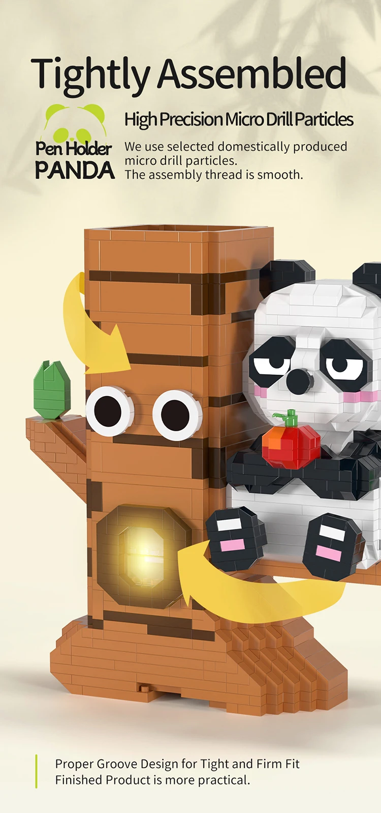 Moyu MY97121 Panda Micro Building Blocks - Educational Fun