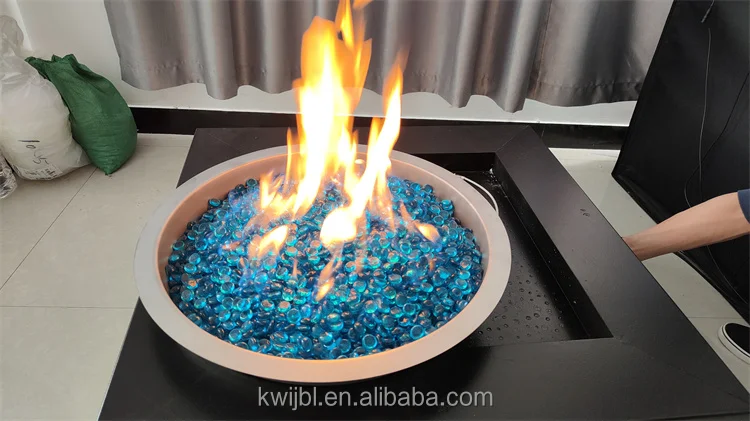 Stainless Steel Square Gas Fire Pit Fireplace Burner Kit Propane Gas ...