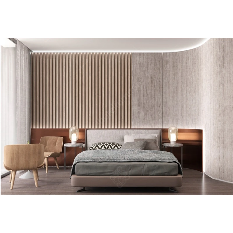 High End Customized Modern Wall Interior Cladding for Hotel Bedroom ...