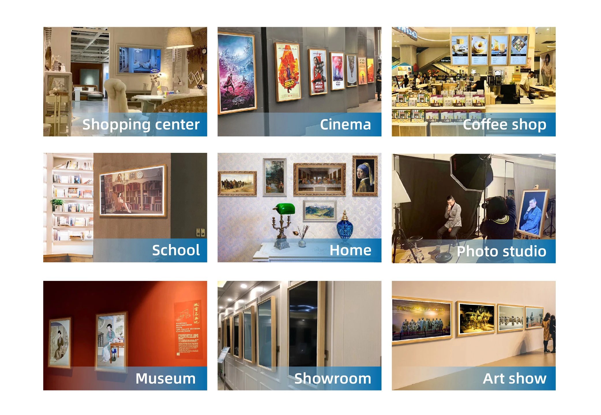32'' Smart Electronic Picture Display Digital Art Screen Decorative ...