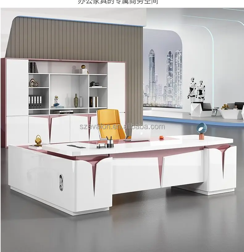 Modern Executive Office Desk - CEO Table for Commercial