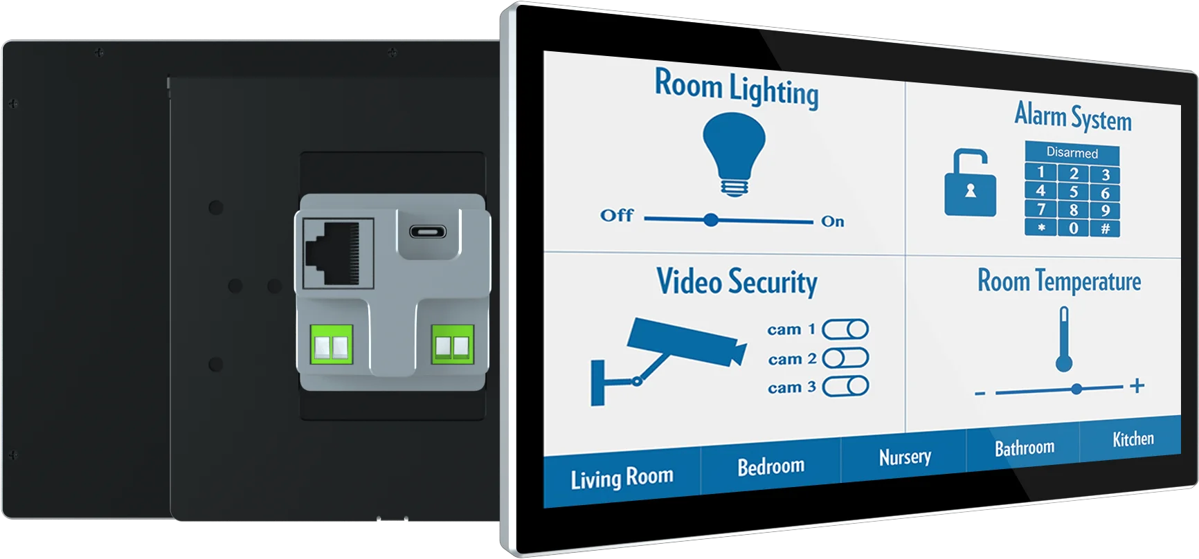 New Design Cnc Metal Frame 8 Inch Android Aio Digital Smart Home ...