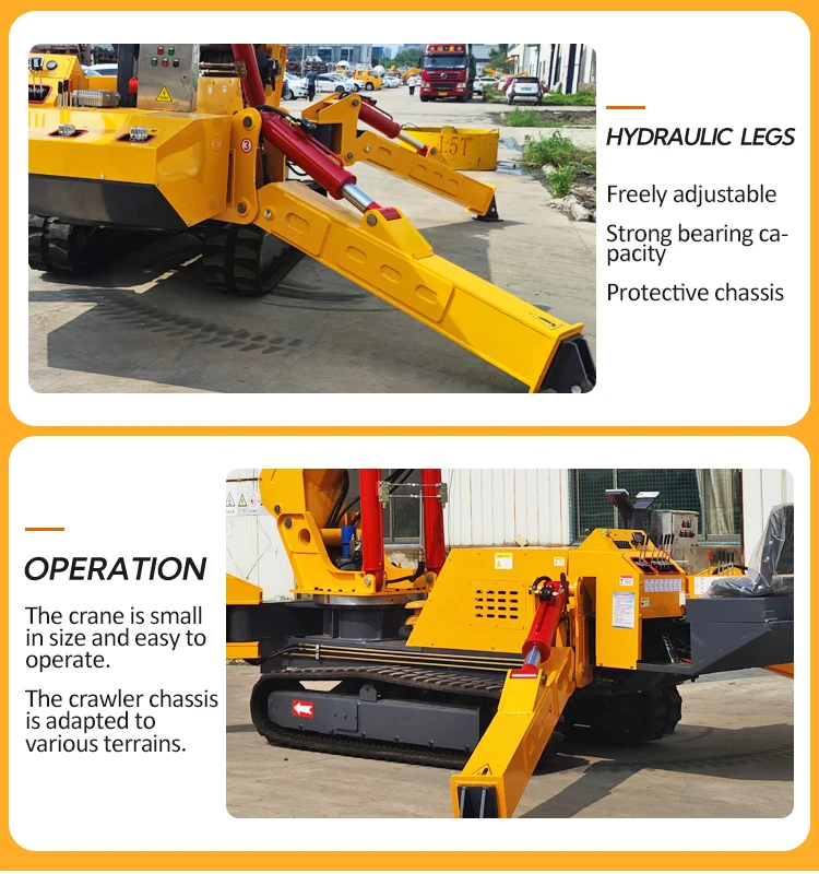 Hydraulic Electric Mini Telescopic Boom Foldable 360 Degree 5t 8T ...