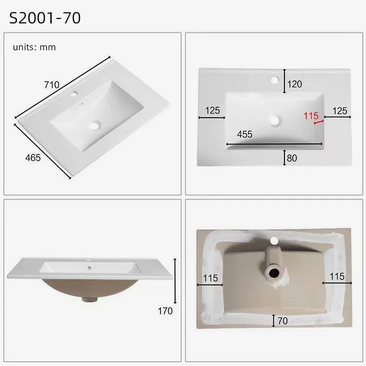 Unique Ceramic Vanity Hand Wash Basin Bathroom Cabinet Sink for Modern ...