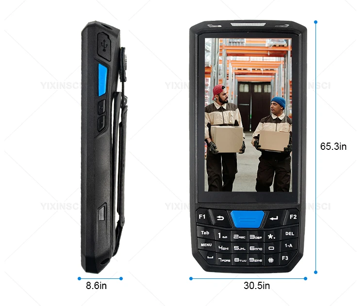 Rugged Handheld PDA T80 with 2D Barcode Scanner and NFC for Mobile Data ...