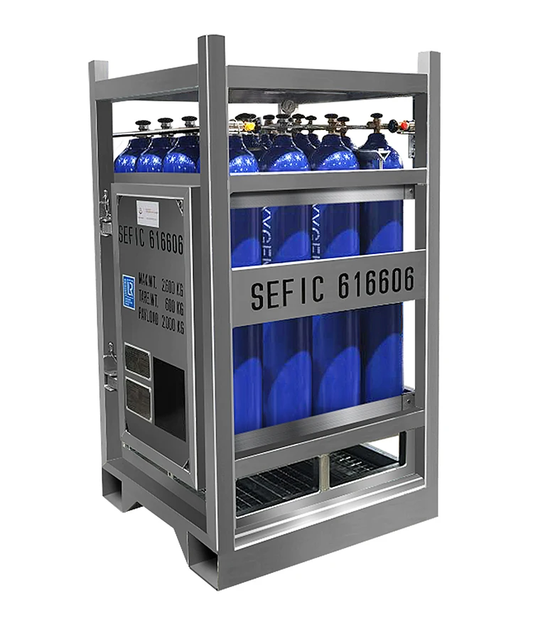 Offshore Platform Industrial Gas Cylinder Rack DNV SEFIC