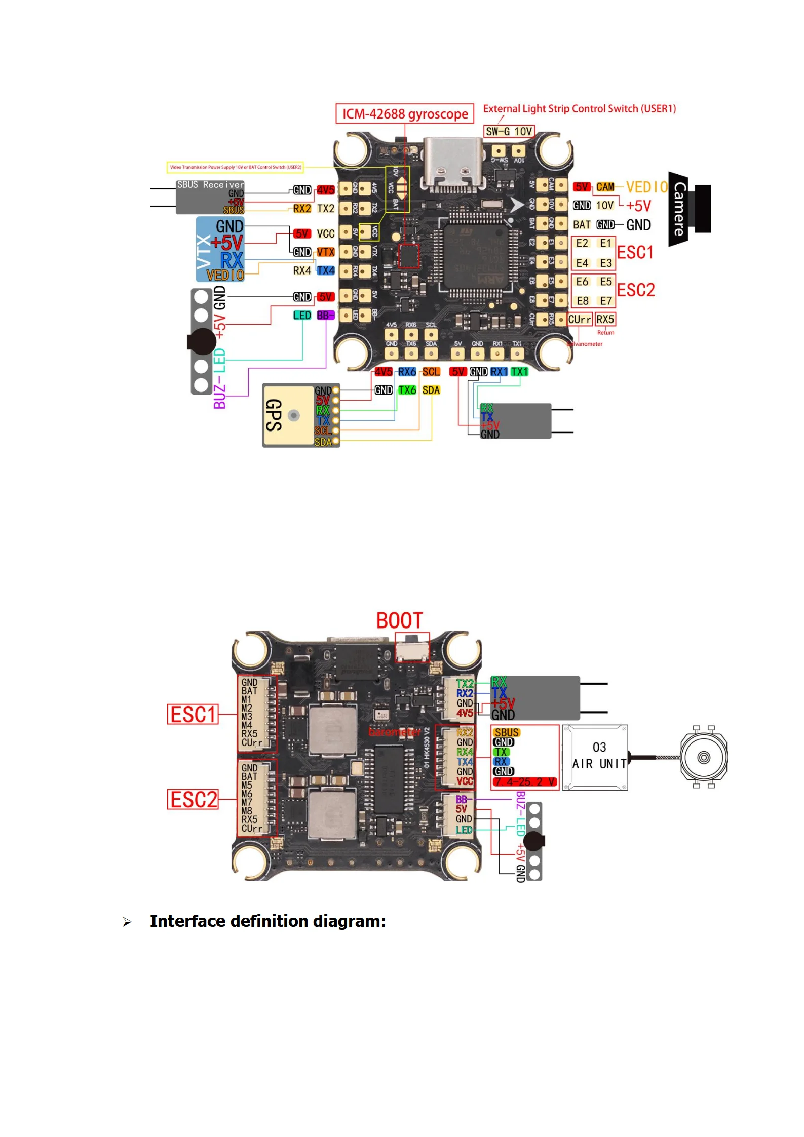 Hakrc F405 V2 V3 F4 Flight Controller 32bit 65a 4in1 Esc Fc Stack For ...