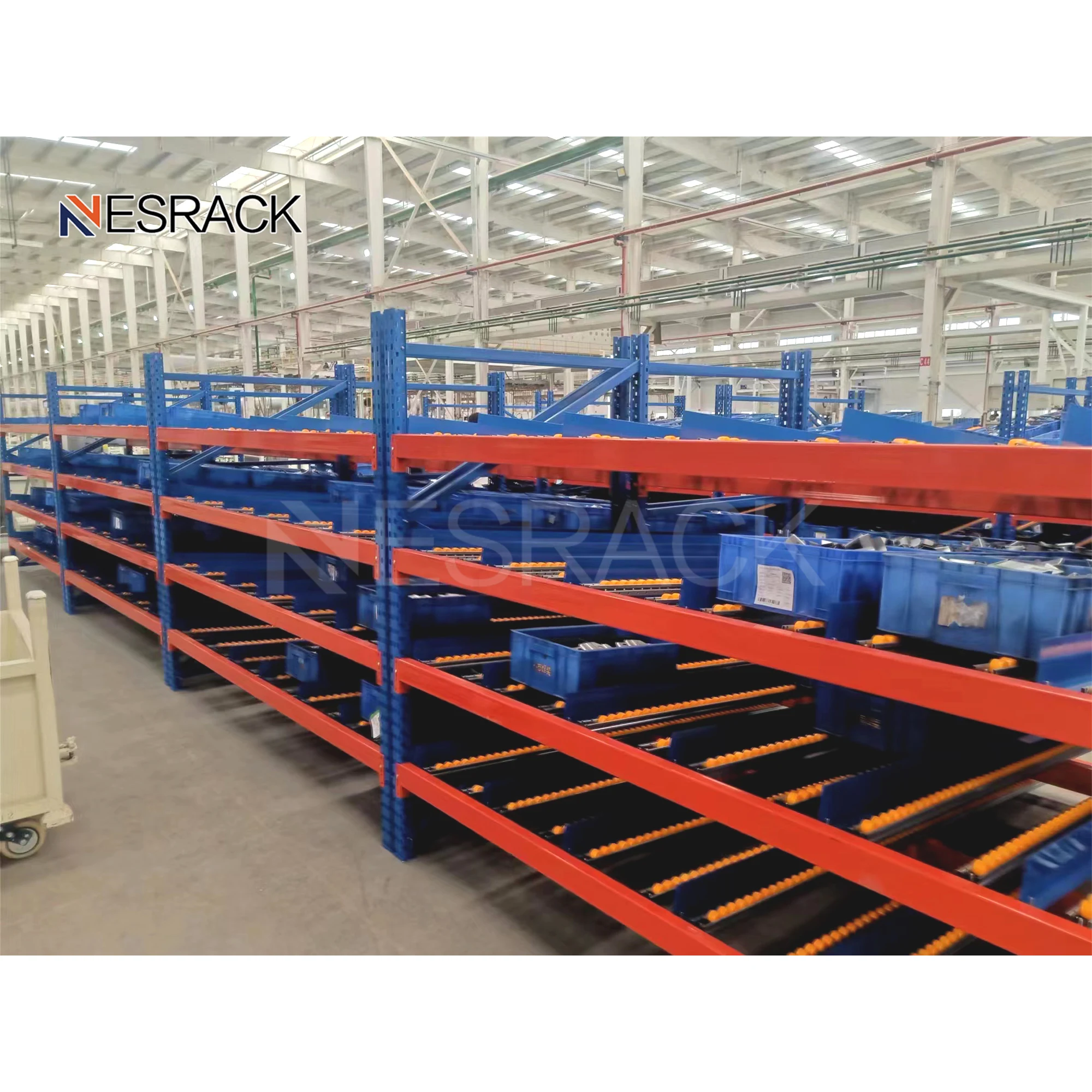Gravity Carton Flow Racking With Wheels,Selective Warehouse Roller ...