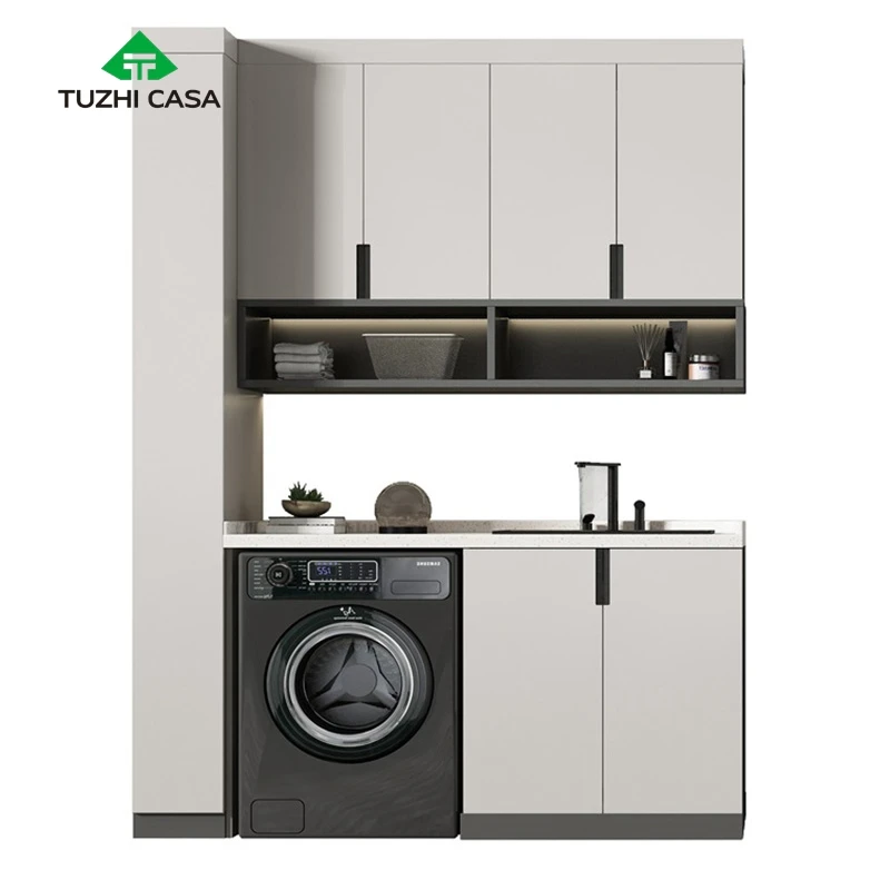 Luxury Modular Laundry Room Tub Dry Cabinet Set for Washing Machine ...