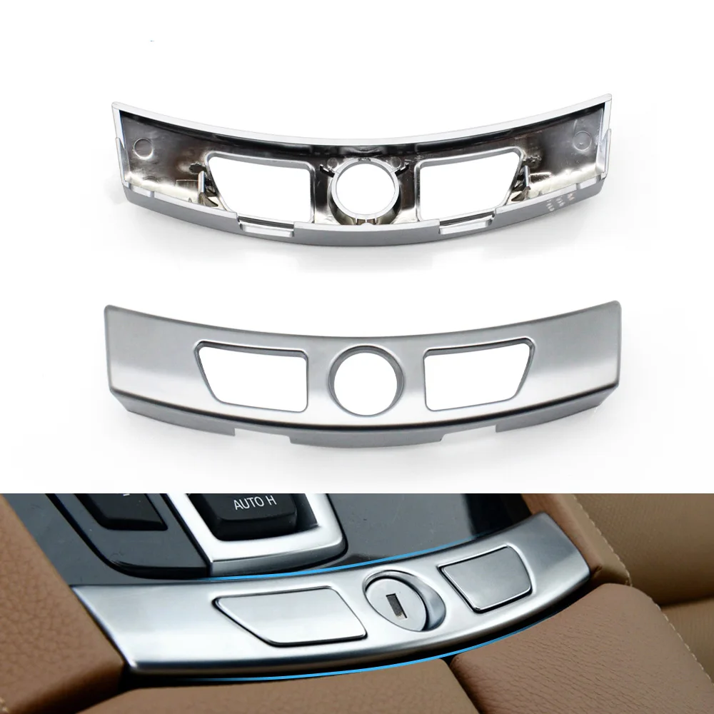 BMW 7 Series Armrest Lock Switch - Durable Chrome Cover