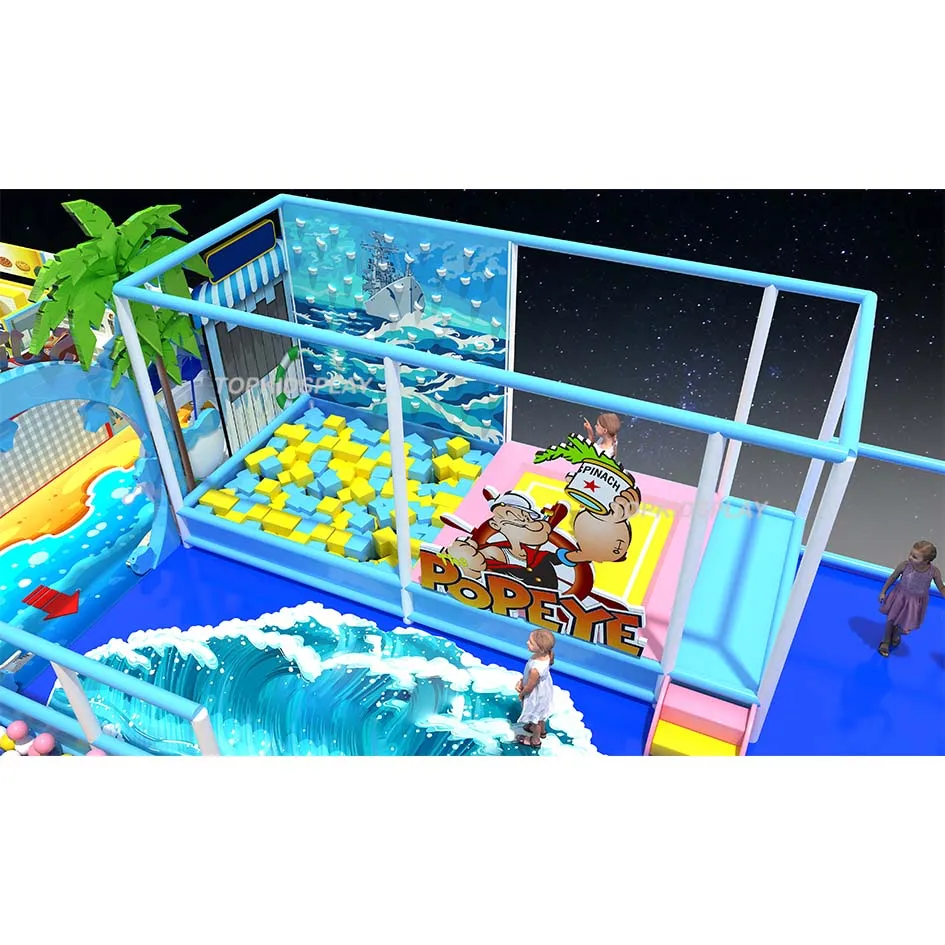 Ocean Theme Kids Indoor Playground - Safe & Fun Amusement