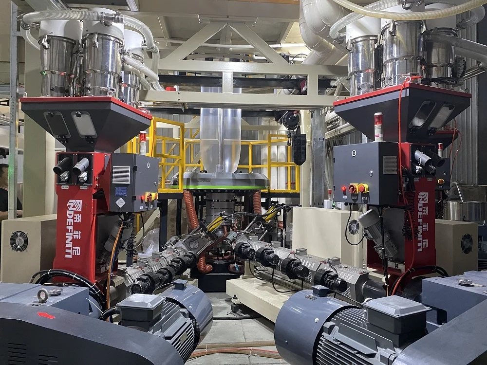 3 Layer Co-extrusion Abc Film Blowing Machine - Buy Abc Film Blowing ...