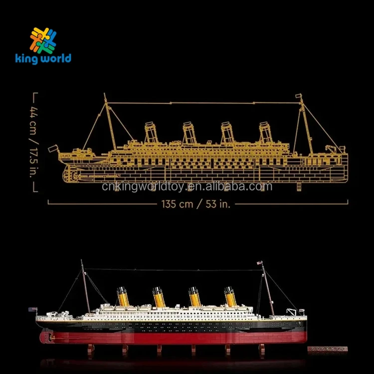 Movie Series Titanic Ship Moc Building Blocks Bricks Set Educational ...