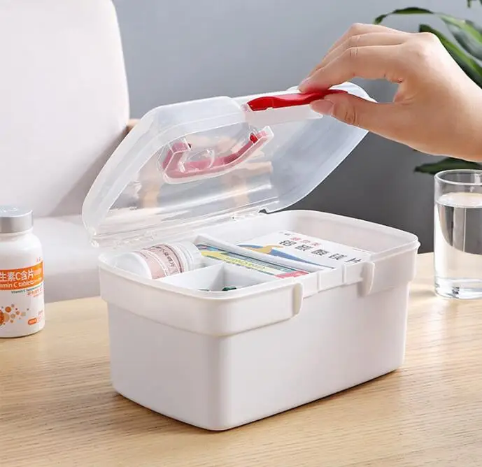 Medical Box First Aid Empty Medicine Storage Box Family Emergency Kit ...