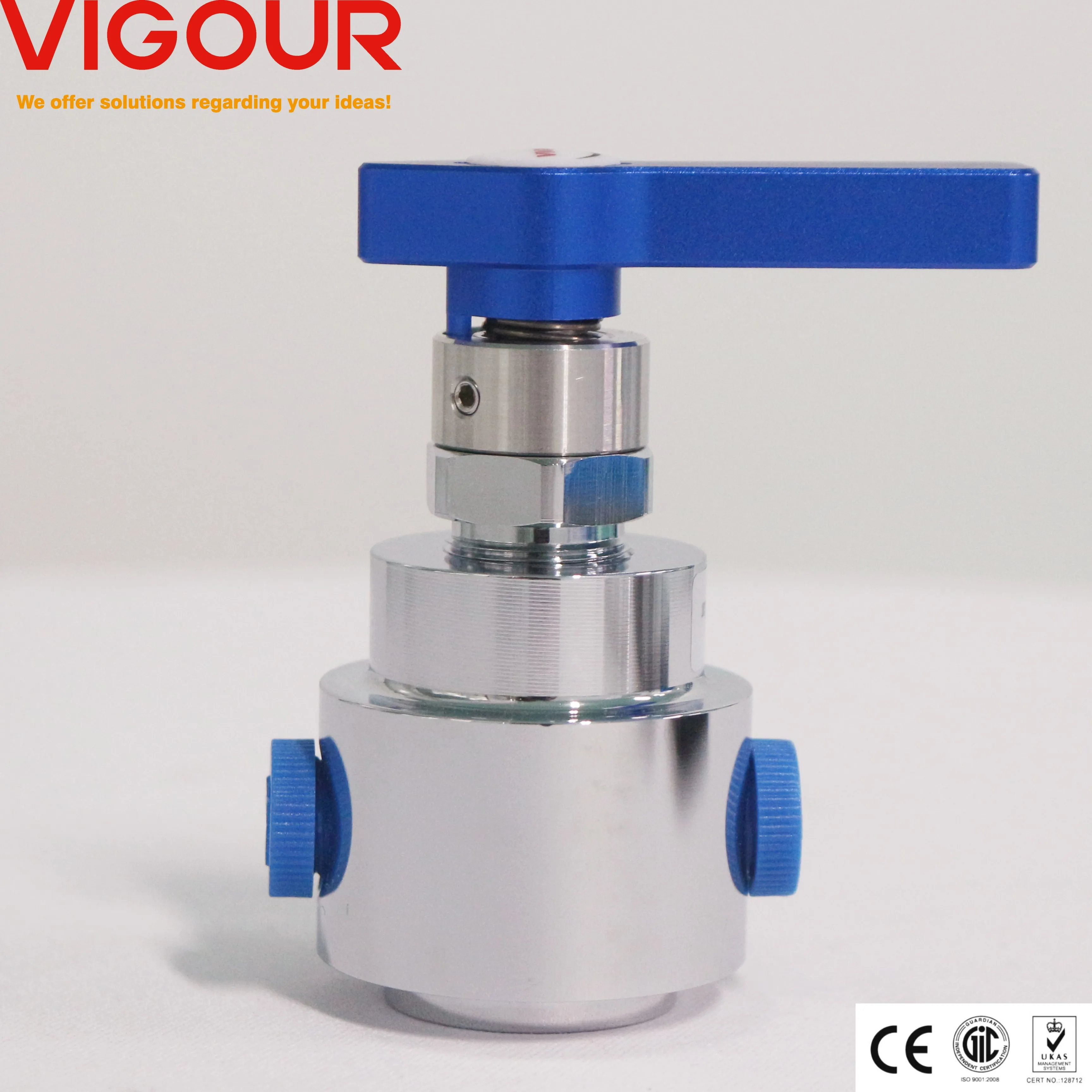 Manual Diaphragm Valve for High-Pressure Gas Shutoff