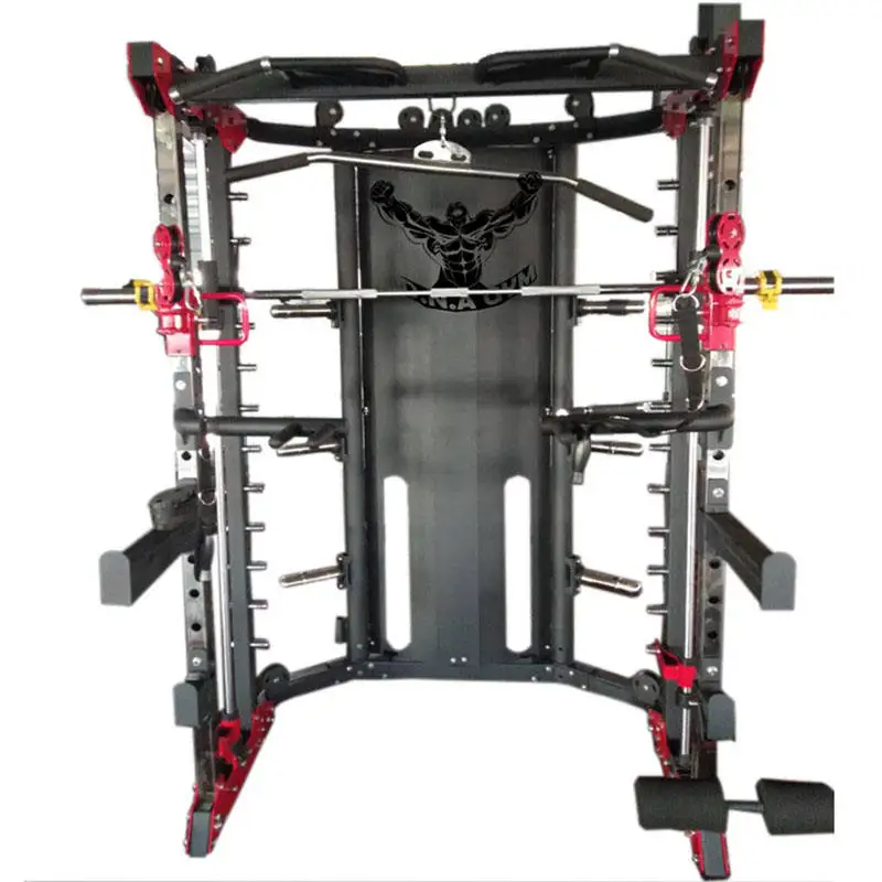 Commercial Gym Machine Multi Functional Trainer Smith Machine With Free ...
