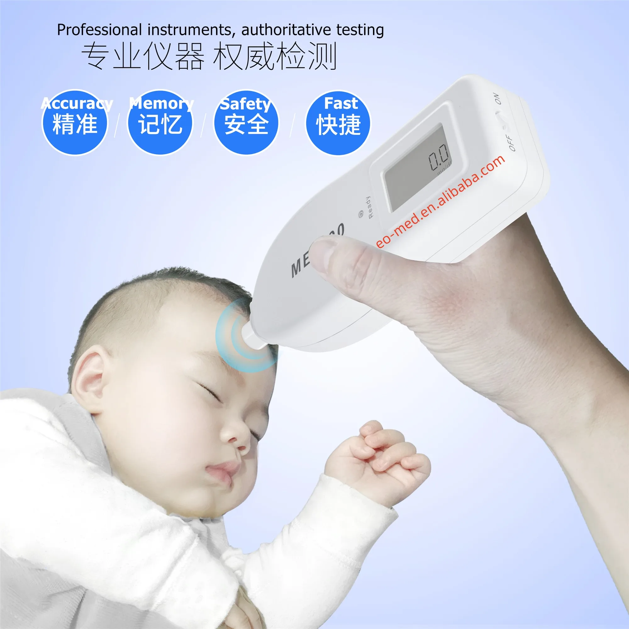 Handheld Neonatal Transcutaneous Jaundice Meter Analyzer Transcutaneous ...