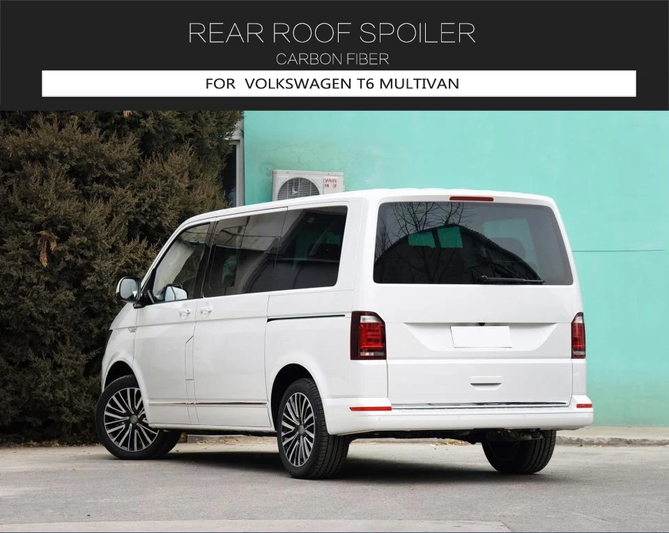 Carbon Fiber Rear Roof Spoiler for Volkswagen T6 Multivan 2015-2020 ...