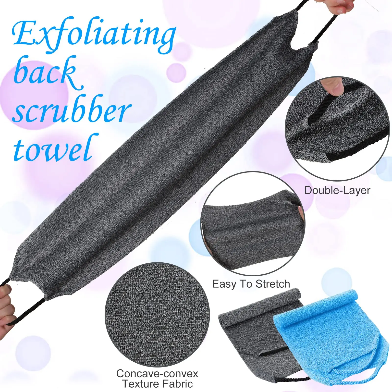 High Quality Double-sided Exfoliating & Cleansing Scrubber Back Fast ...