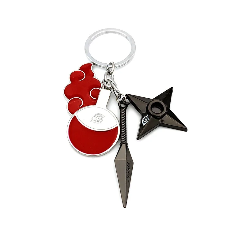 New Japanese Anime Weapons Logo Metal Keychain Darts Dagger Key Charm ...