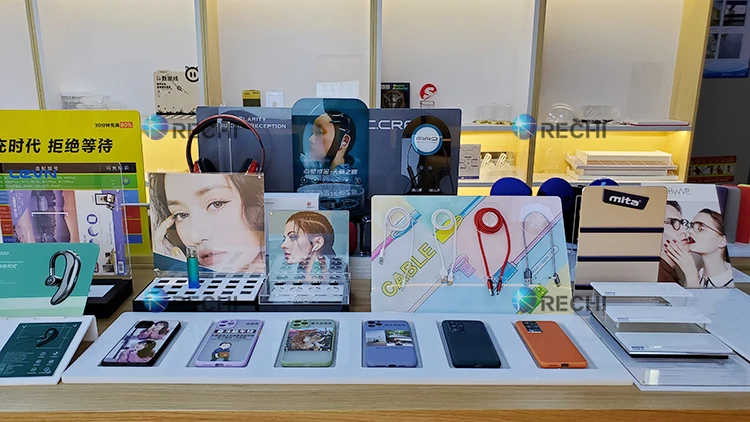 RECHI Custom Counter Acrylic Cell Phone Accessory Retail POS Display ...