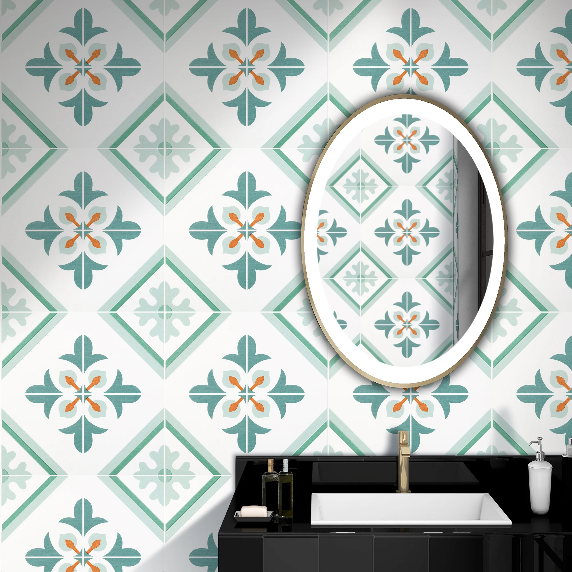 Wood Design Square PVC Floor Sticker Nature Style Interior Home ...