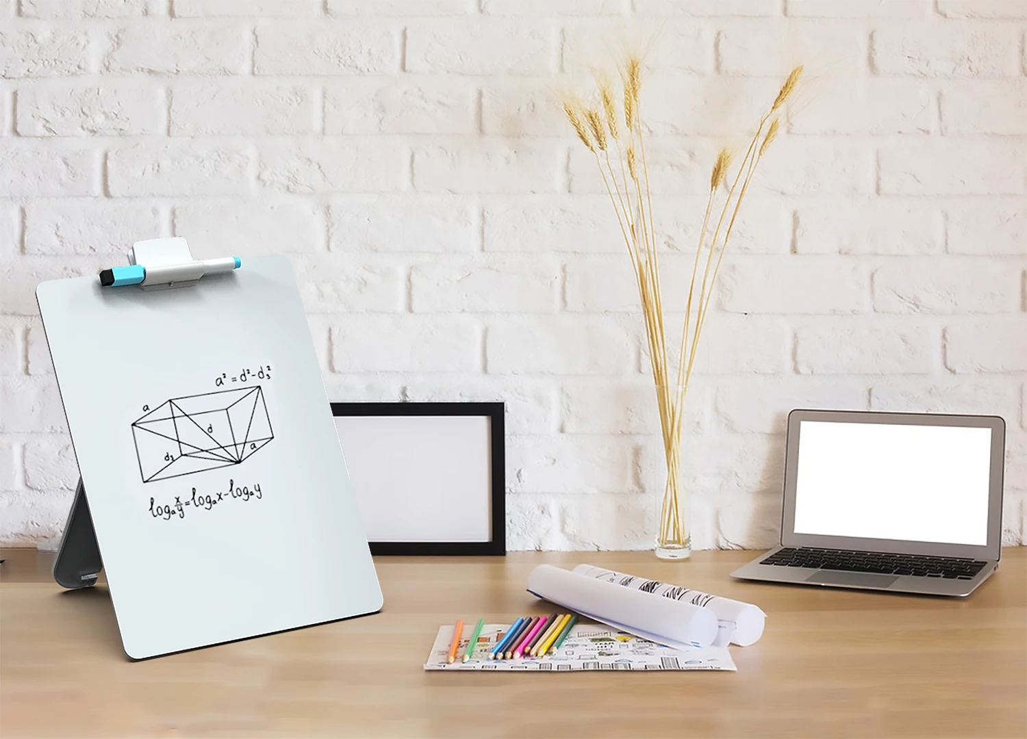 Kids Learning Tool Interactive Whiteboard Desktop Glass Mini Memo Dry ...