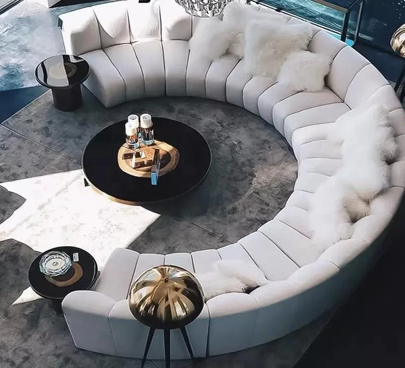 Modern Design Furniture Event Lounge Living Room Luxury Curvy Round ...