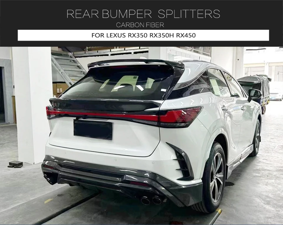 Carbon Fiber Rear Bumper Fins For Lexus Rx350 Rx350h Rx450 2023 - Buy ...
