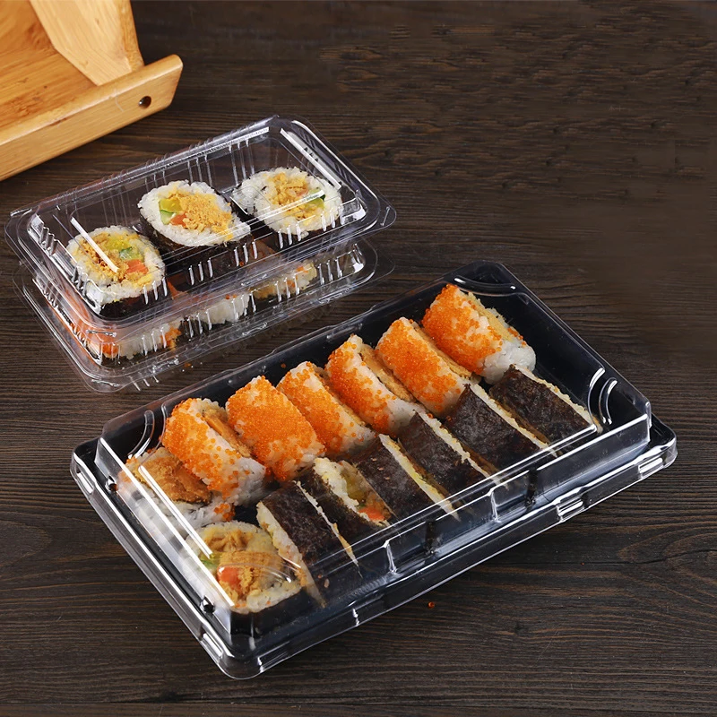 Disposable Transparent Plastic Vaccum Container Sushi Take Away Box ...
