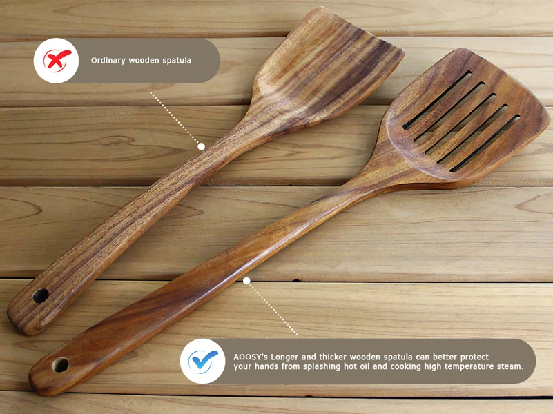 Wholesale Acacia Wood Cooking Tool Sets Wooden Spoon Spatula 3 Pieces ...