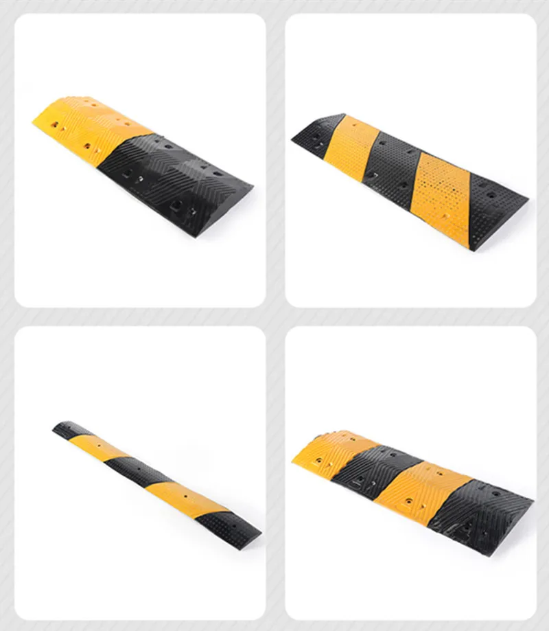 High Strength Driveway Rubber Speed Bumps Install Deceleration Strip ...