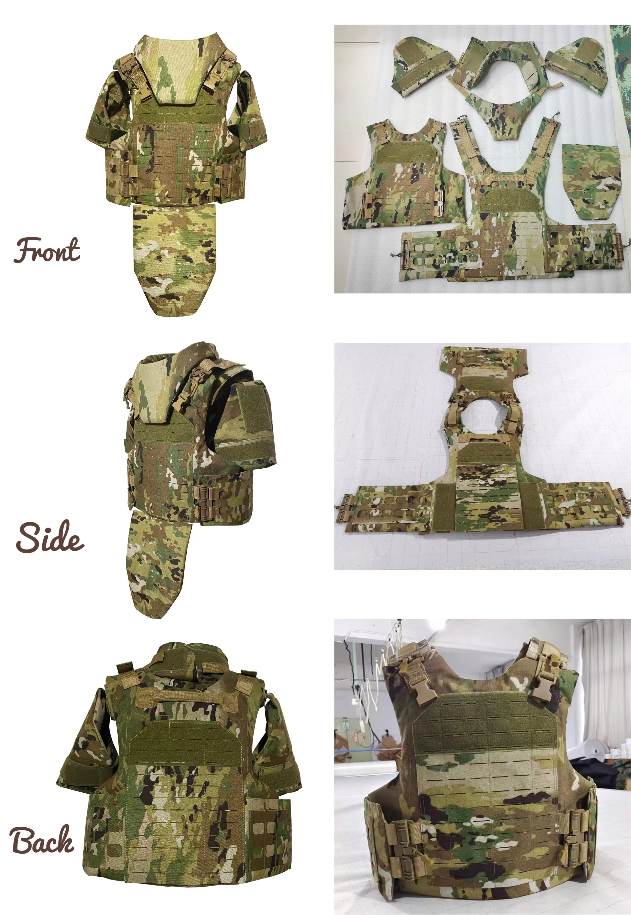 Yuda Armor Full Body Coverage Multifunctional Adjustable Gear Woodland ...