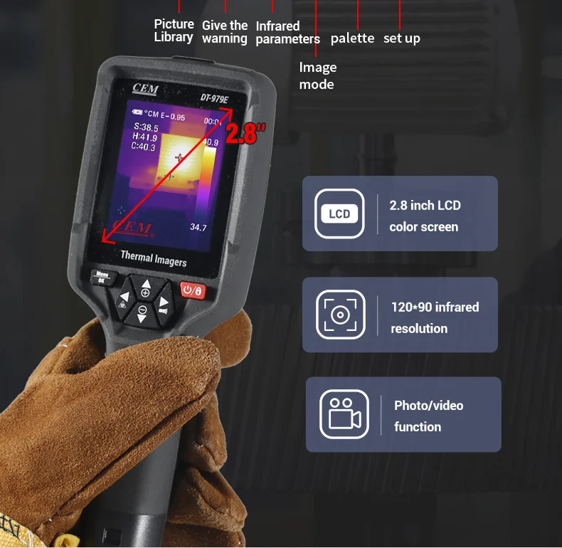 CEM DT-979E Cheap Thermal Camera for Industrial Temperature Measuring ...