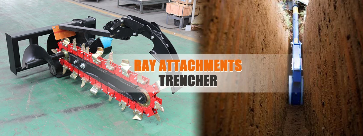 Chain Saw Ditching Trenching Machine for Skid Steer & Tractor - Easy to ...
