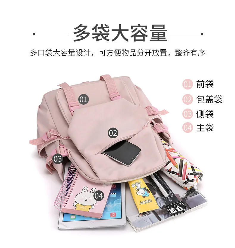 Large Capacity Cartoon Anime Backpack for Cool Students & Kids