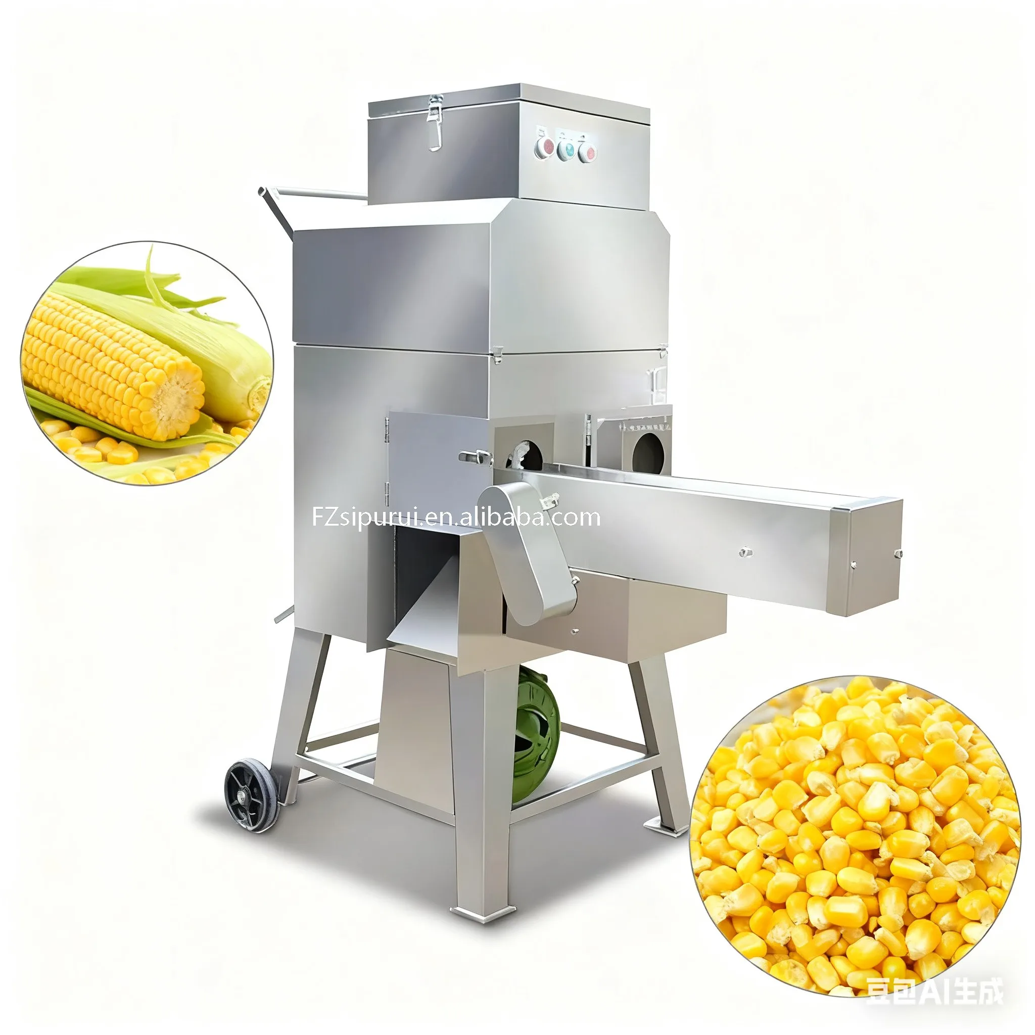 Shelled Commercial Corn Shelling Machine Maize Sheller For Sale ...