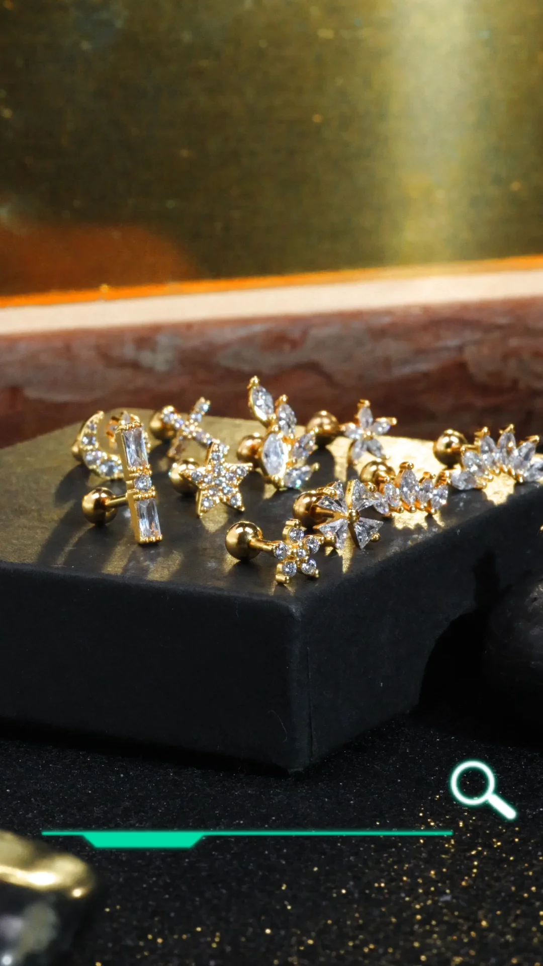 Poennis Stainless Steel Rod Double Head Screw Piercing Jewelry Pink ...