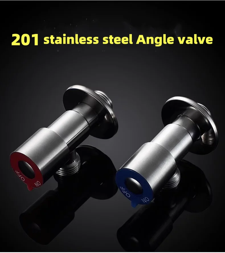 Quarter Turn Angle Stop Valve Stainless Steel Faucet Triangle Kitchen ...