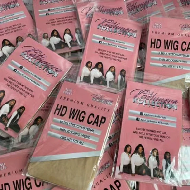 Custom Logo Cap for Making Wigs - Super Thin HD Sheer Wig Cap