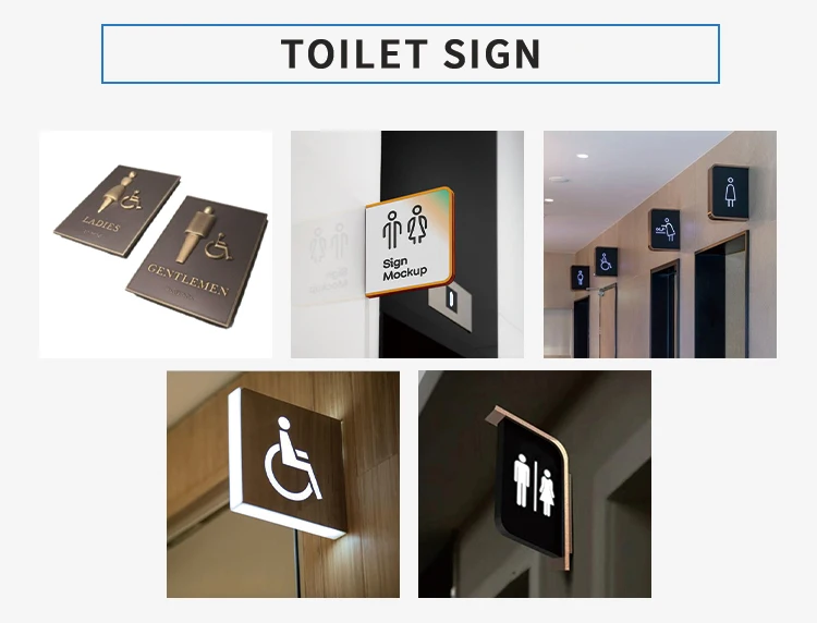 Business Signage Hotel House Number Plates Stainless Steel and Acrylic ...