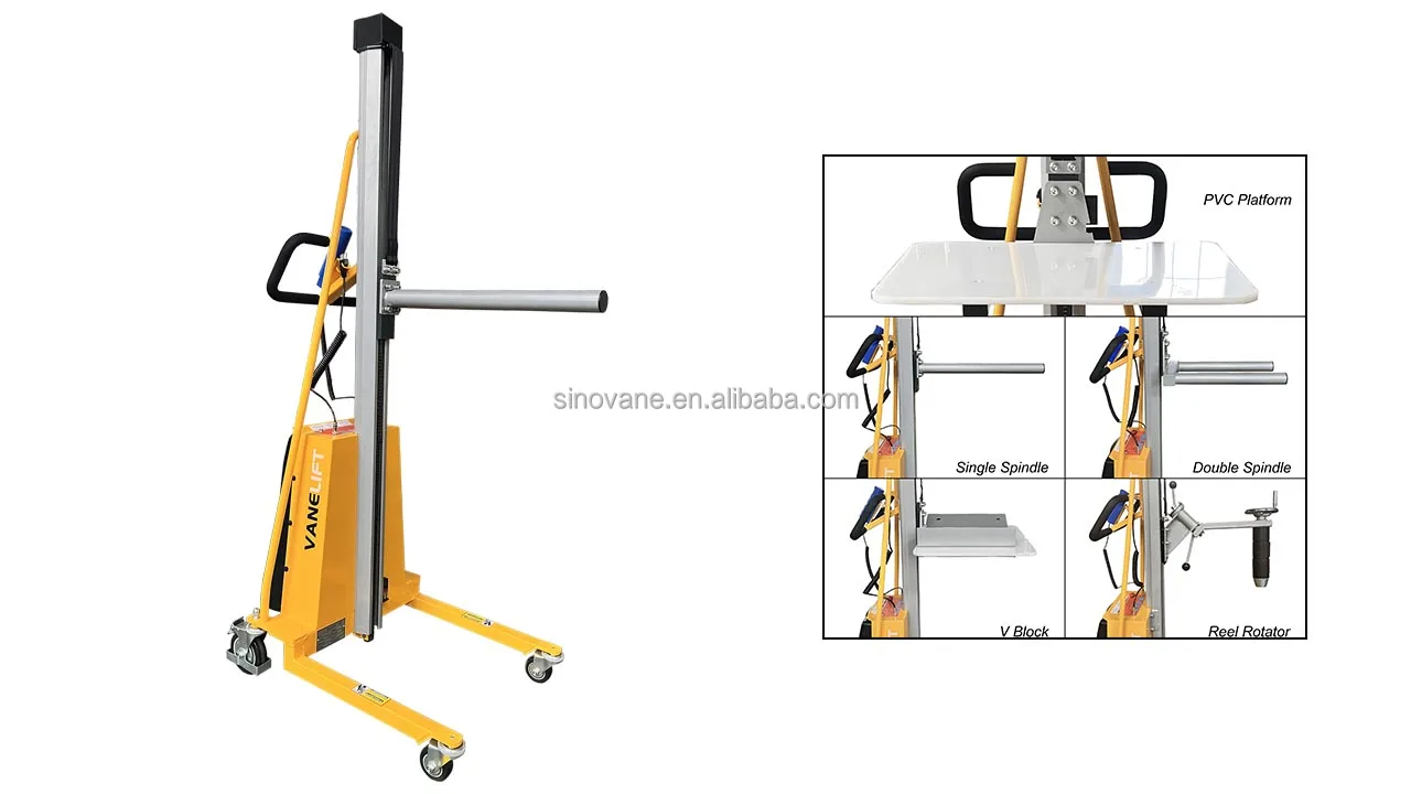 China Factory 100-300kg Semi Electric Reel Lifter 150kg 200kg 250kg 1 ...