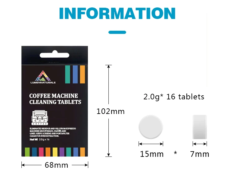 Coffee Machine Cleaner Tablet Espresso Effervescent Tablet Detergent ...