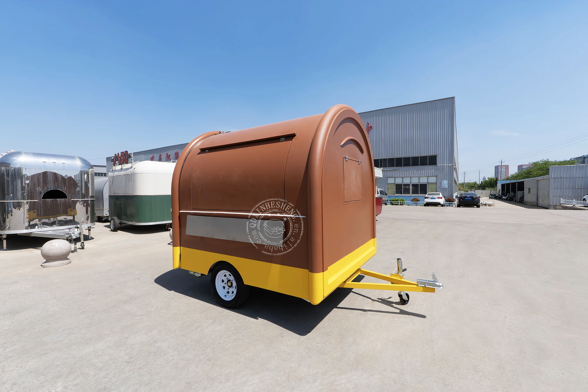 Manufacturer of round Top Food Trailer for Ice Cream Fried Chicken ...