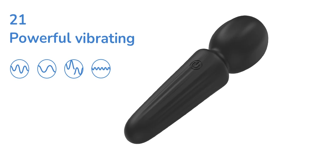 Custom 3 Intensities + 4 Patterns Vibrator Massage Gun Toy Woman Vibrators Dildos Sex for ...